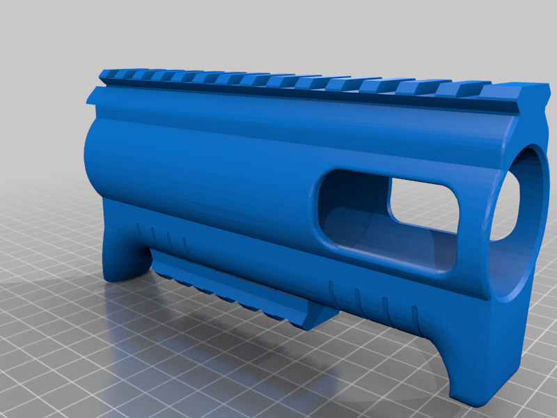 Free 3D file SG22 extended handguard with picatinny ⚽ ・Object to ...