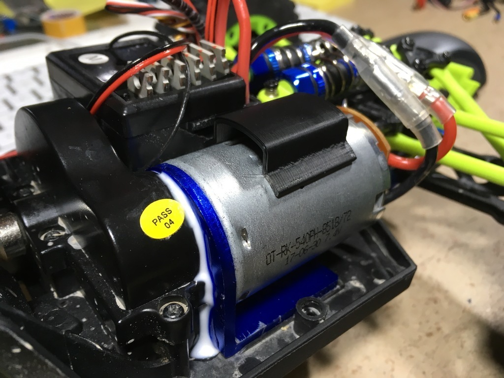 Free 3D file Water Protector Cover for WLtoys 12428 540 Can Size Motor ...