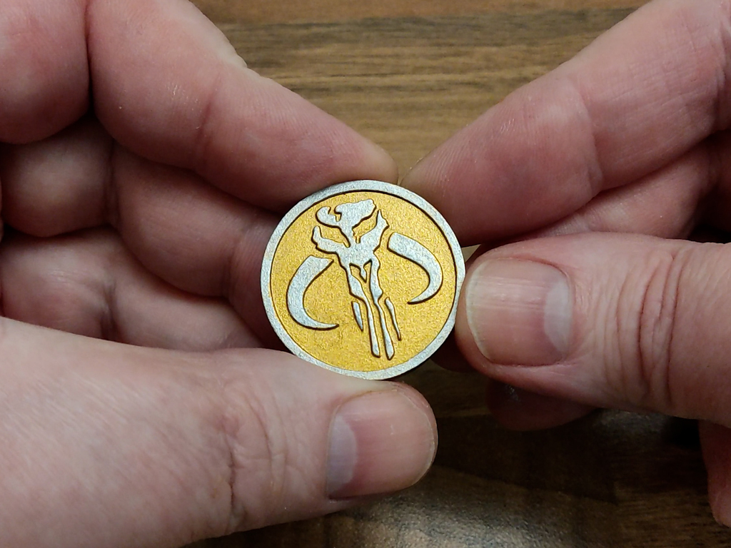 🪙 Mandalorian Mythosaur Coin / Token・Free 3D File for ・Cults