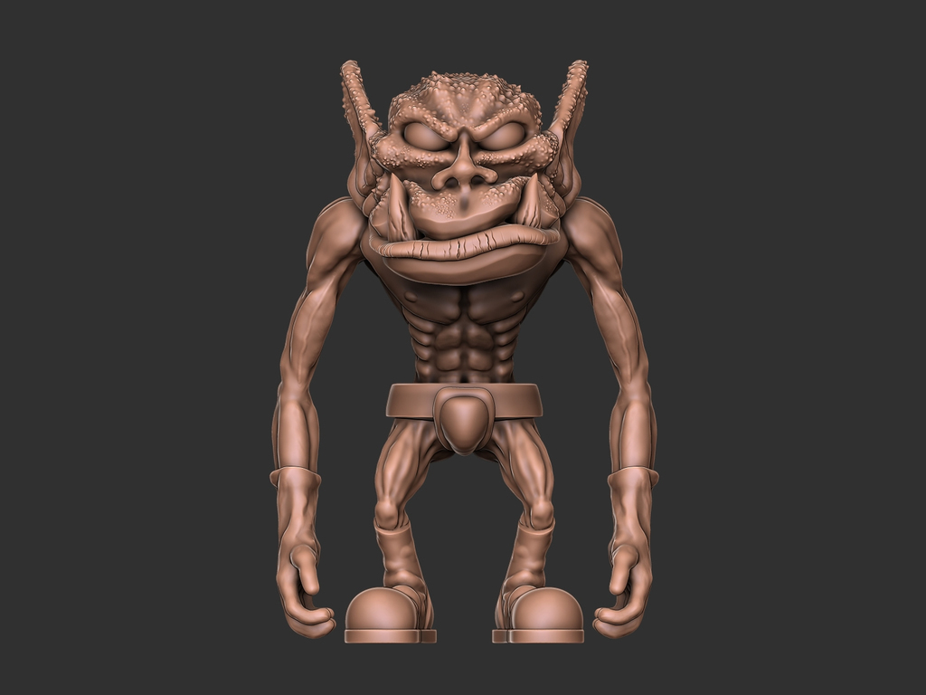 ⚔ Orc Au Naturel miniature・Free STL File for 3D printing・Cults