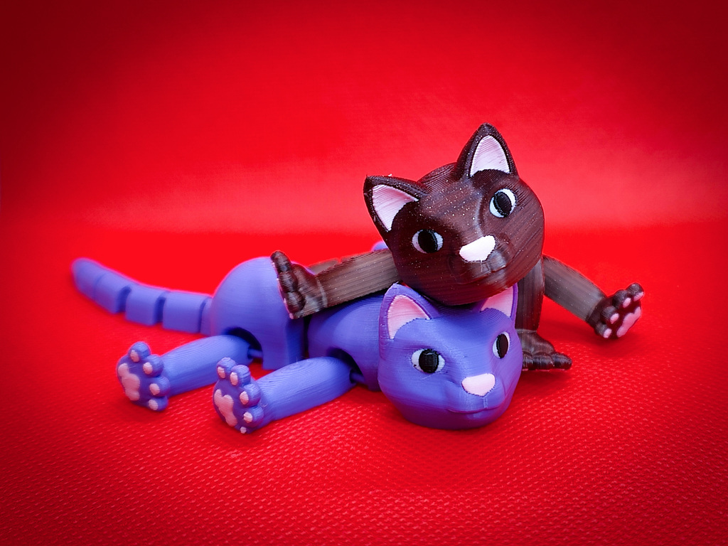 🐱 Fabulous Flexi Felines - AKA Flexi Cats・Free STL File for 3D printing ...