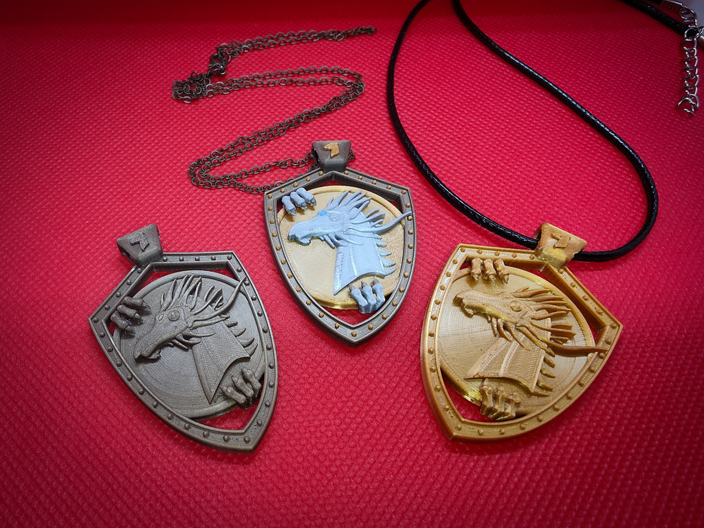 🐉 Dragon Amulet・Free 3D File for ・Cults