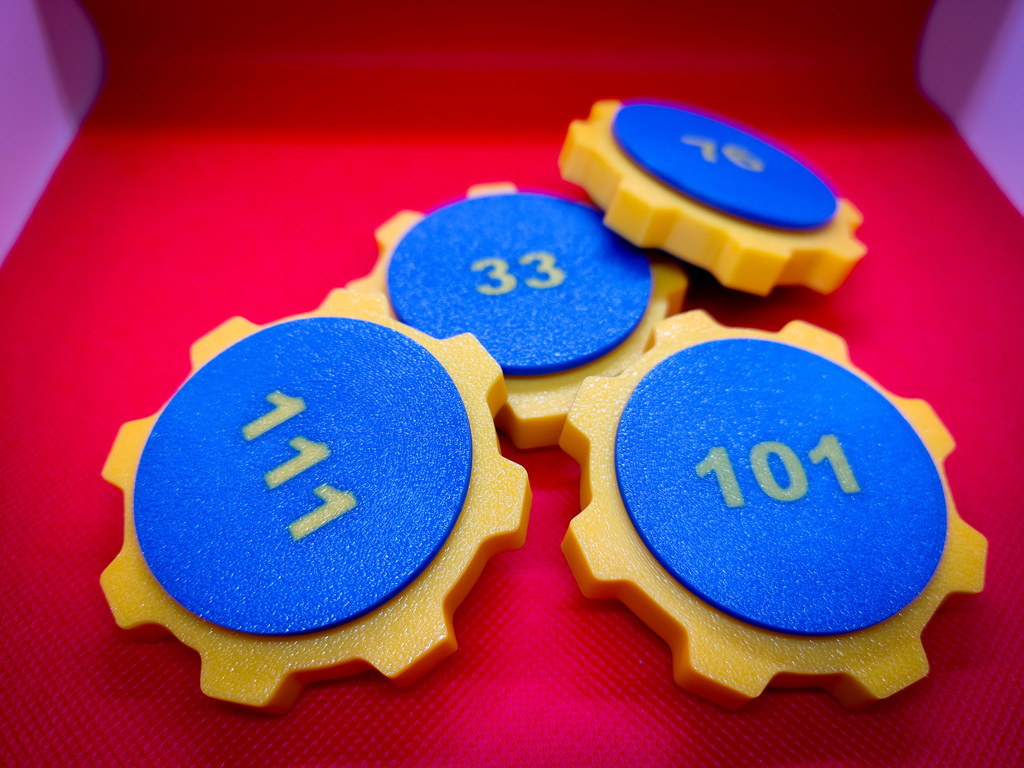 👌 Fallout Vault Number Fidget Toys・Free 3D File for ・Cults