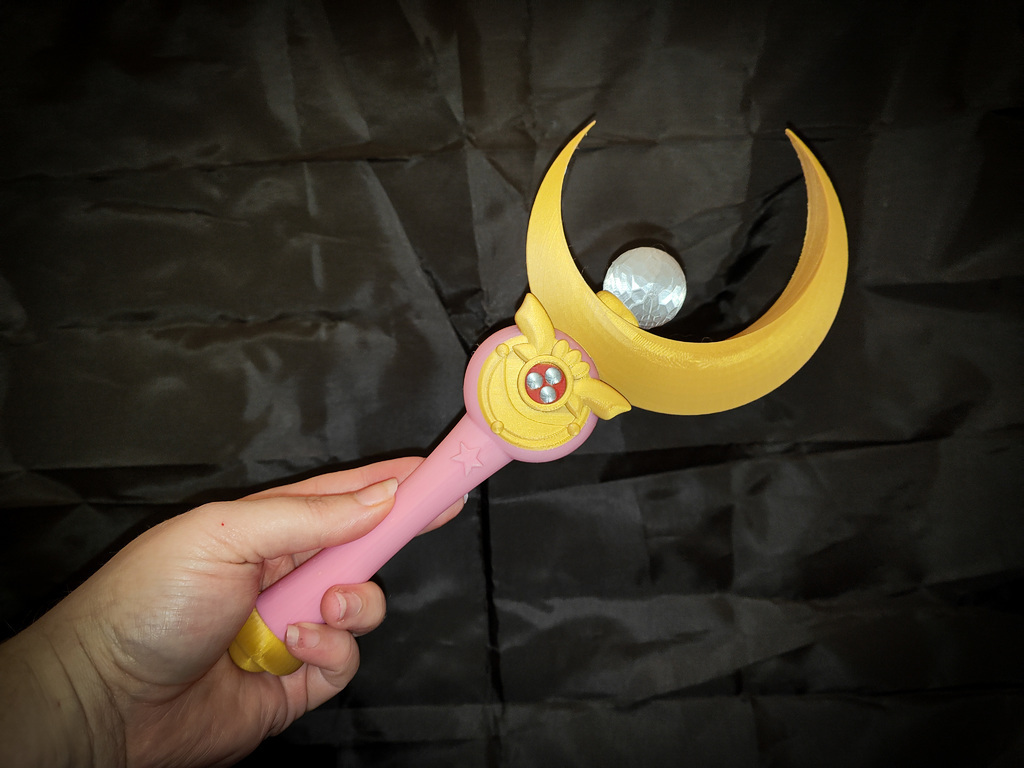 🌙 Sailor Moon Moon Stick・Free STL File for 3D printing・Cults