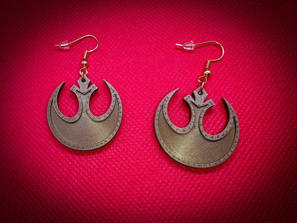 Free 3D file Star Wars Rebel Alliance Earrings ⭐ ・Design to download ...