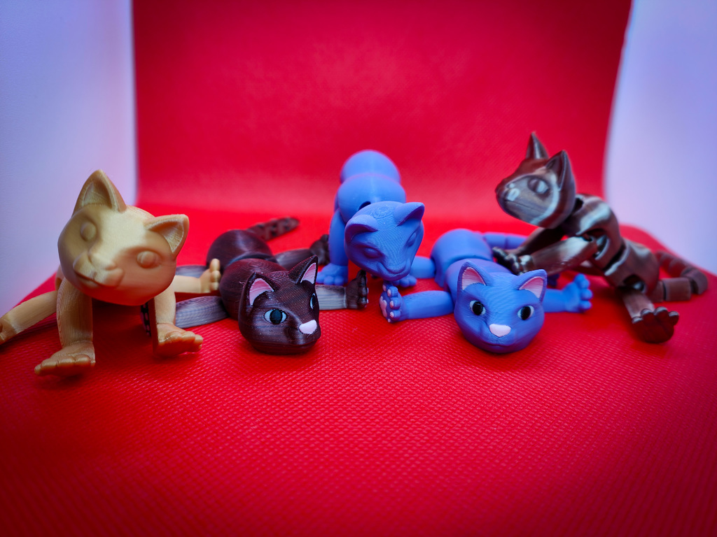 🐱 Fabulous Flexi Felines - AKA Flexi Cats・Free STL File for 3D printing ...