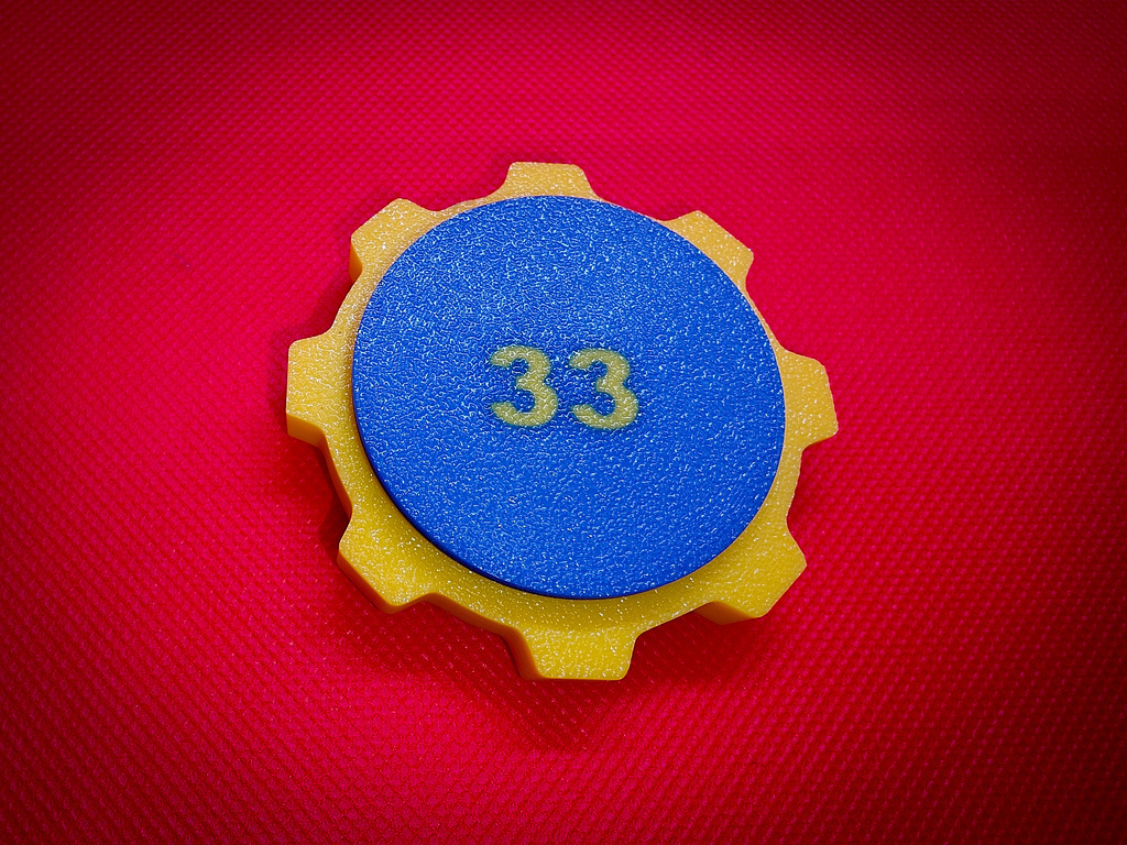 👌 Fallout Vault Number Fidget Toys・Free 3D File for ・Cults