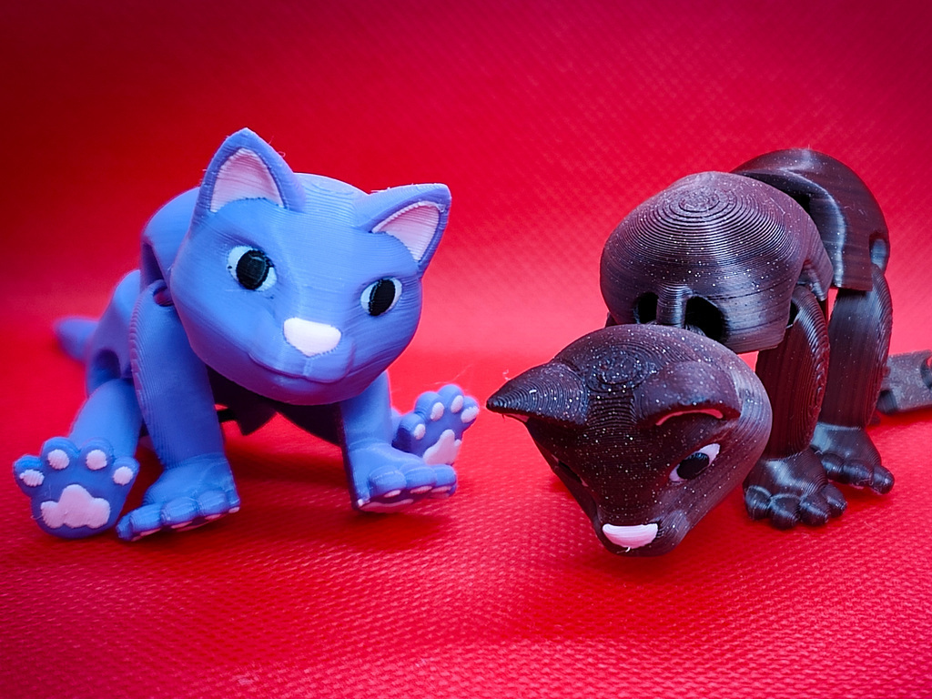 🐱 Fabulous Flexi Felines - AKA Flexi Cats・Free STL File for 3D printing ...
