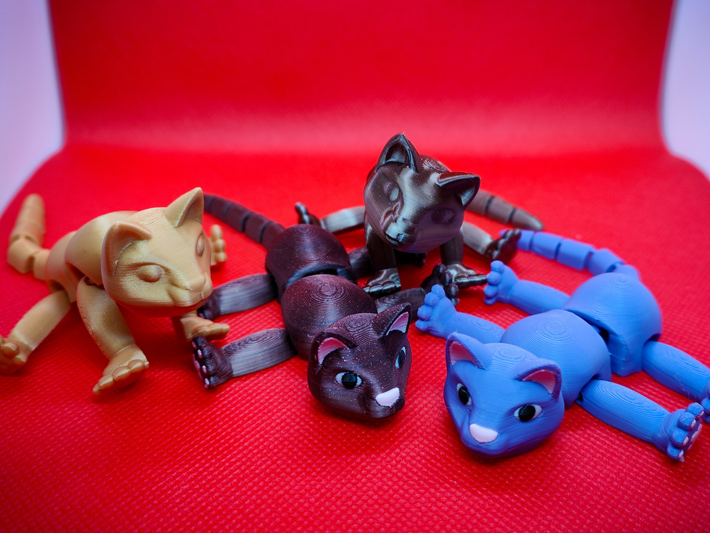🐱 Fabulous Flexi Felines - AKA Flexi Cats・Free STL File for 3D printing ...