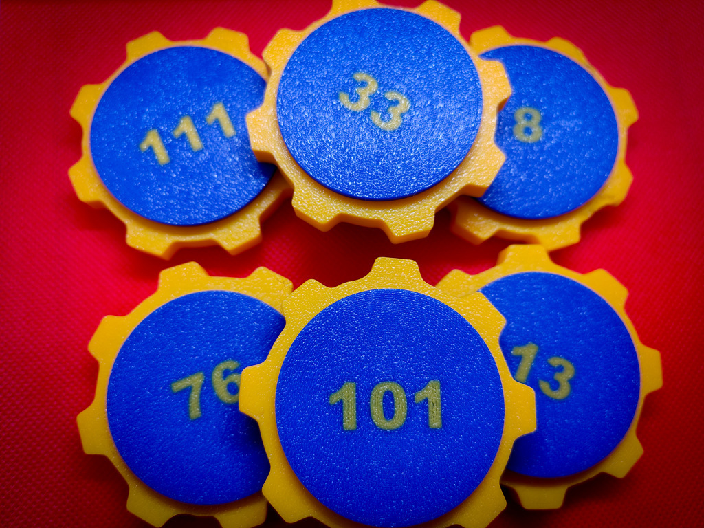 👌 Fallout Vault Number Fidget Toys・Free 3D File for ・Cults