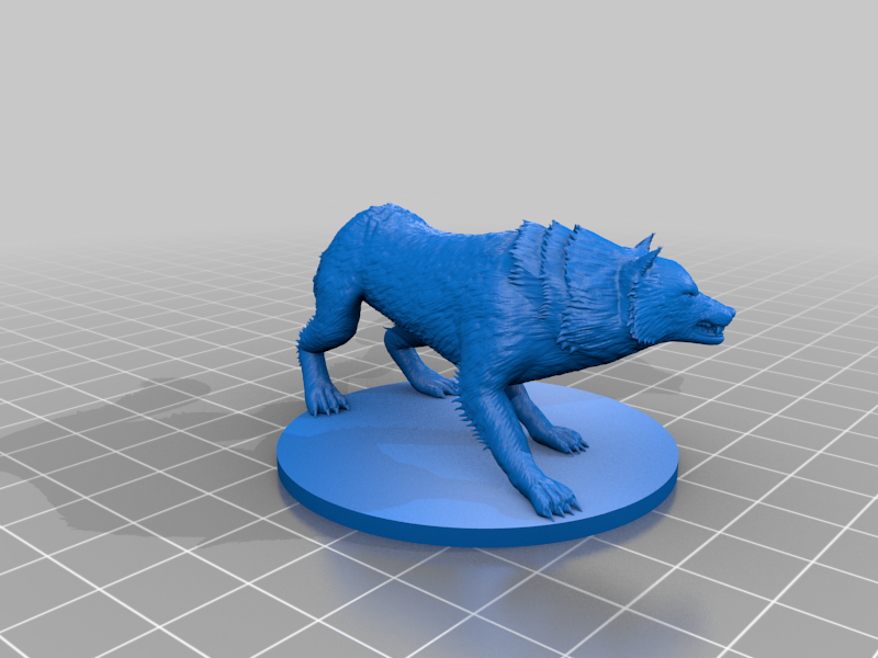 Free 3D file Winter wolf 🐺 ・3D printable model to download・Cults