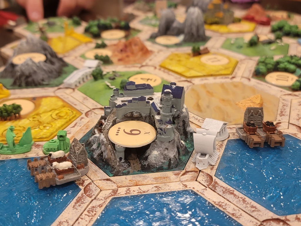 🎲 Catan port, 3 for 1・Free STL File for 3D printing・Cults
