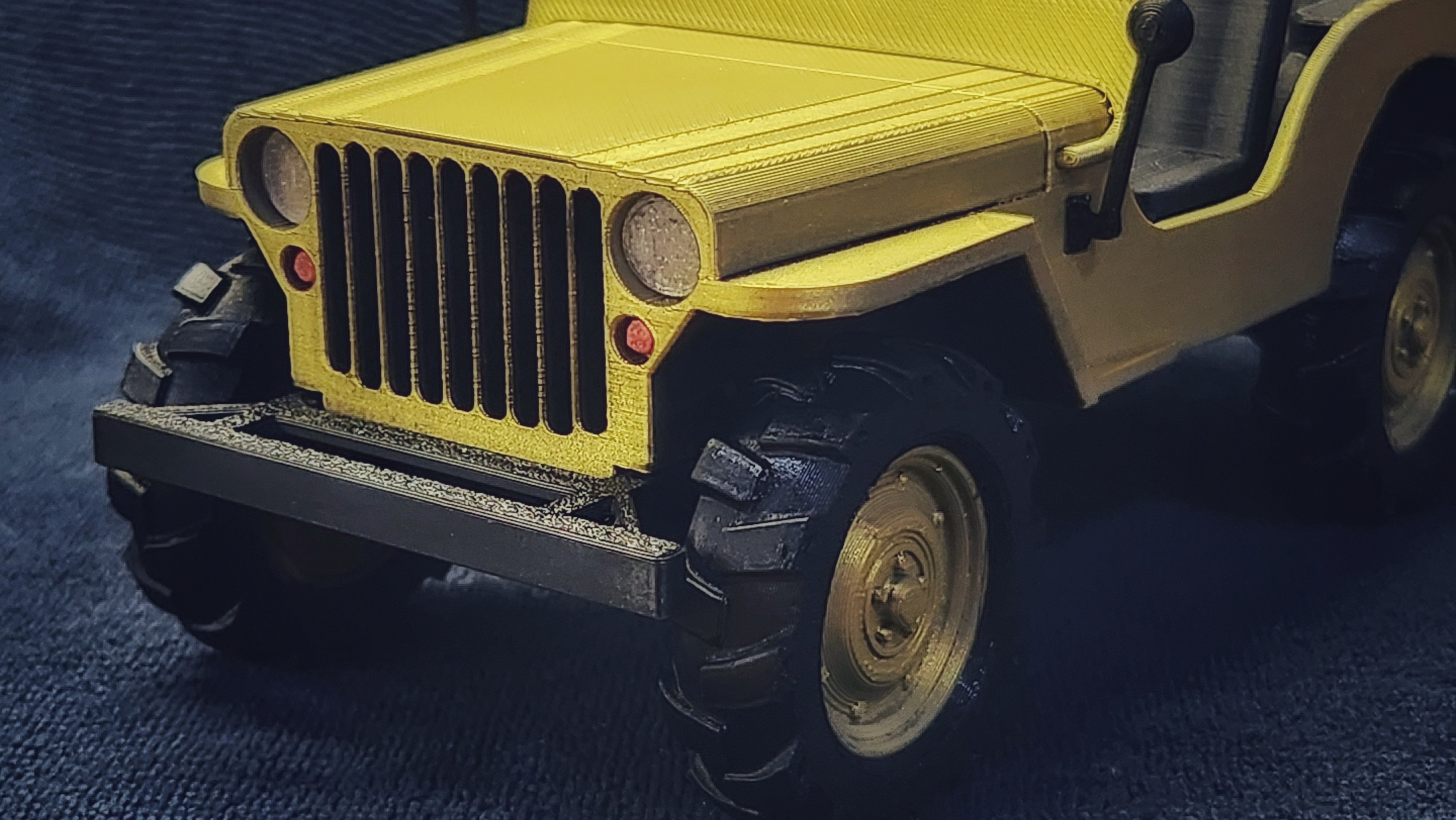 3D printable WILLYS JEEP original style - Full model kit・Cults