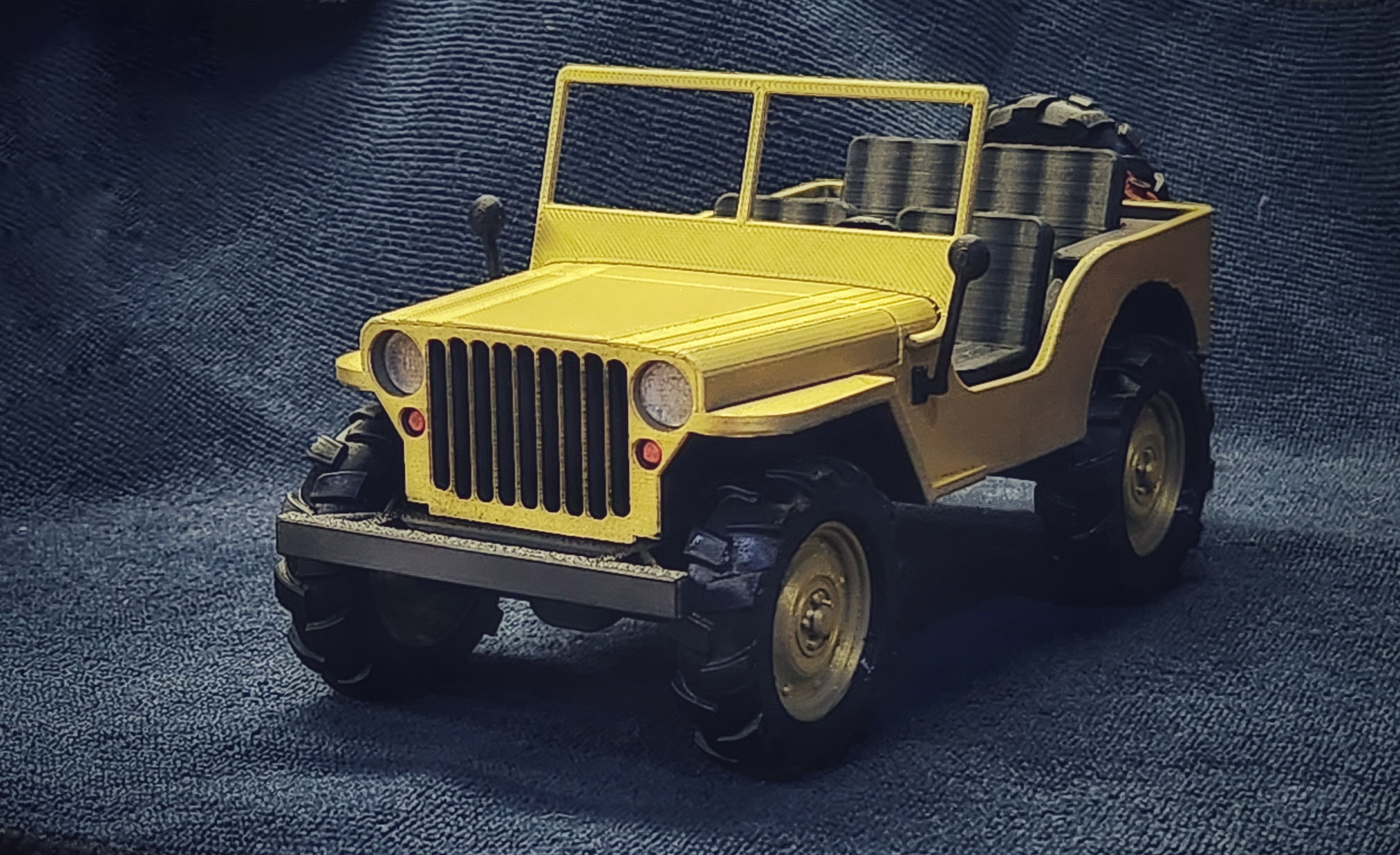 3D printable WILLYS JEEP original style - Full model kit・Cults