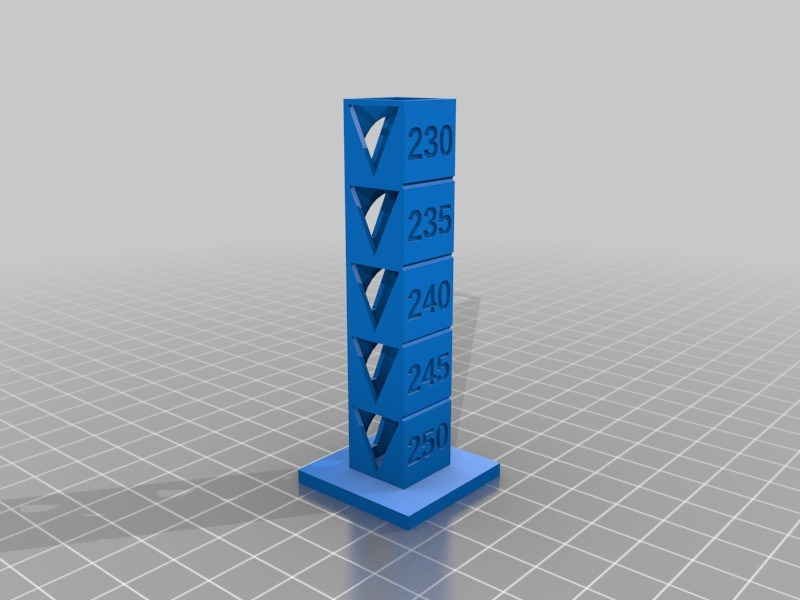 Free 3D file Temp Tower 250-230 🧞‍♂️・3D printing template to download・Cults