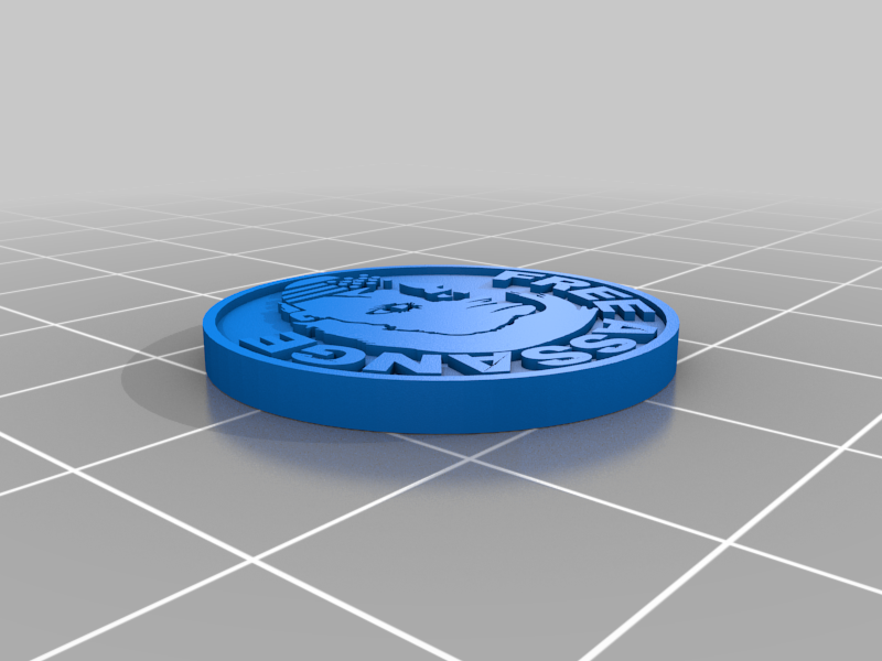 Free 3D file 'Free Assange' Color Coin (e.g. for shopping carts) for ...