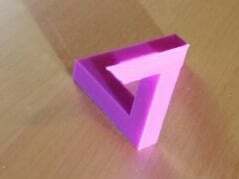 3D print Paradox Illusions Design - Penrose triangle・Cults