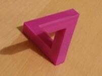 3D print Paradox Illusions Design - Penrose triangle・Cults