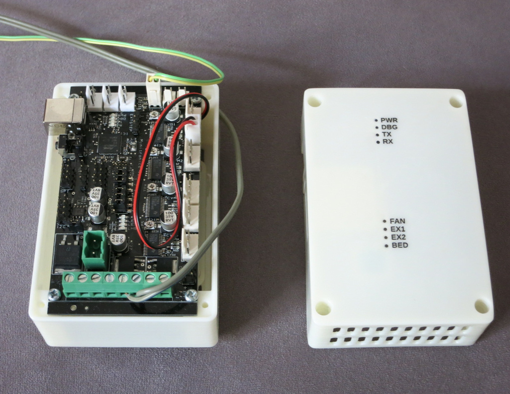 Free 3D file minitronics v2.0 board case with led guide and fan mount 🧞‍♂️ ・3D printable design ...