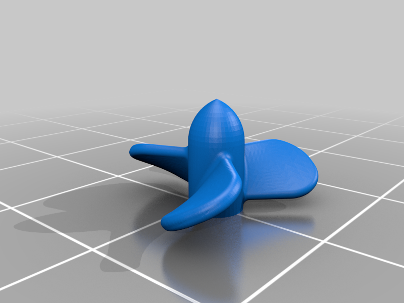 3D file right and left propeller for rc boats ️・Template to download ...