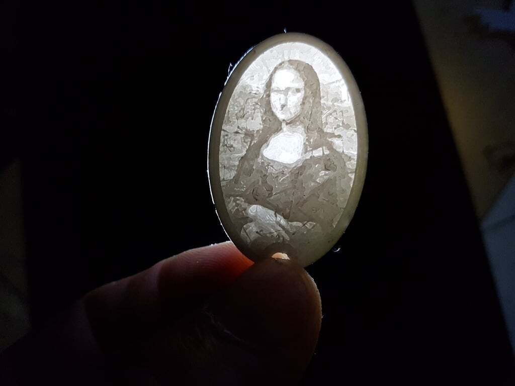 3D printed Key Chain Lithophane Classic Art Collection・Cults