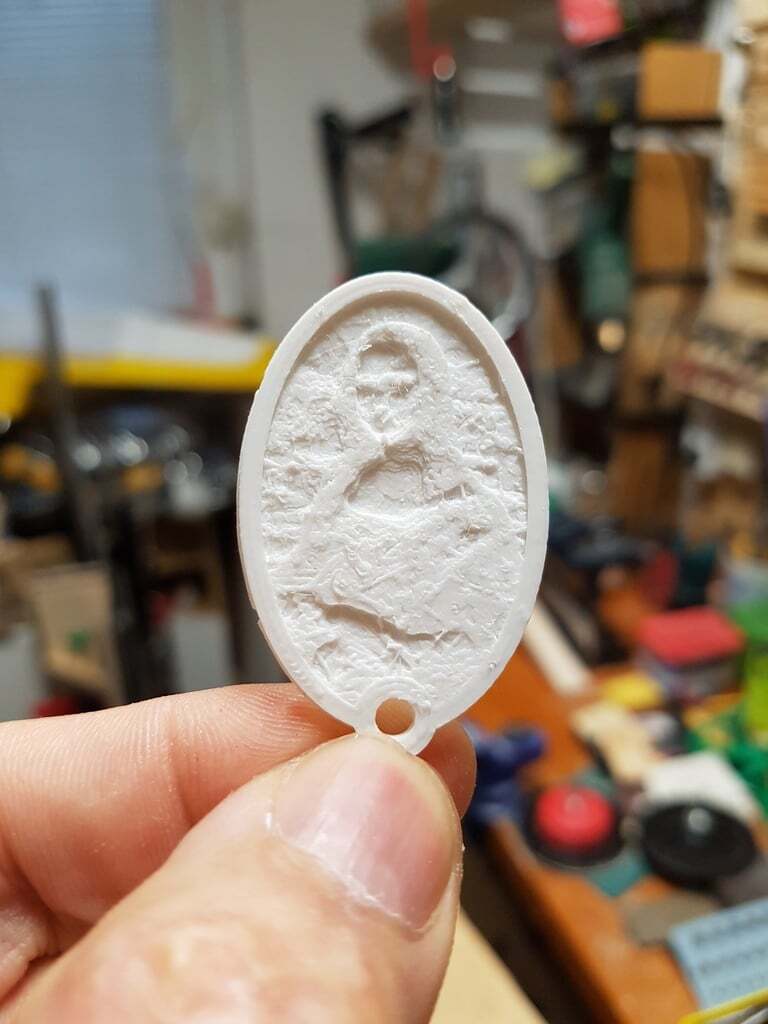 3D printed Key Chain Lithophane Classic Art Collection・Cults