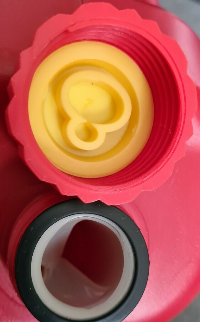 Free 3D file Repacement nut for fuel can with finer thread. Shortened ...