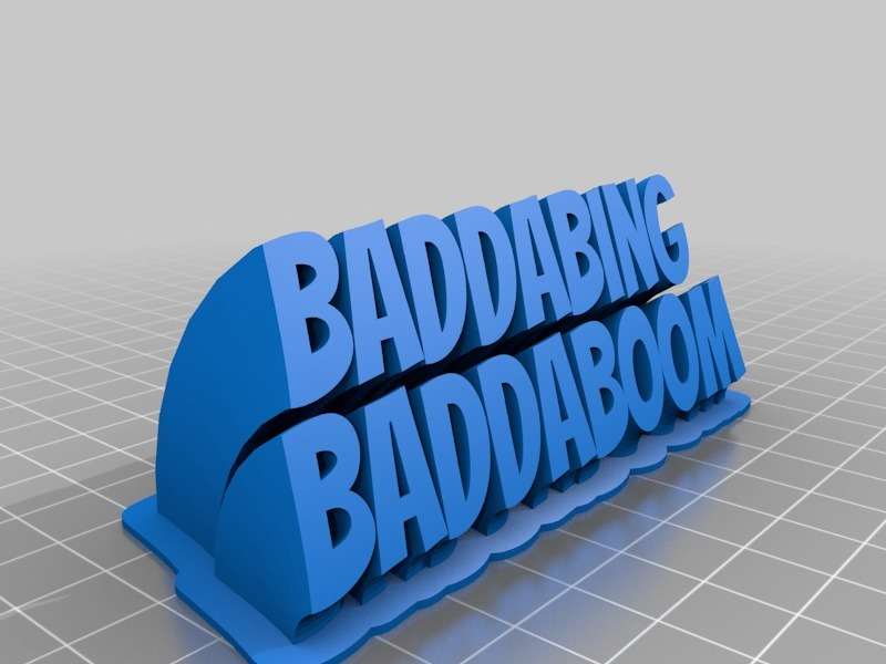Fichier 3D gratuit BaddaBing BaddaBoom 🏢 ・Modèle imprimable en 3D à ...