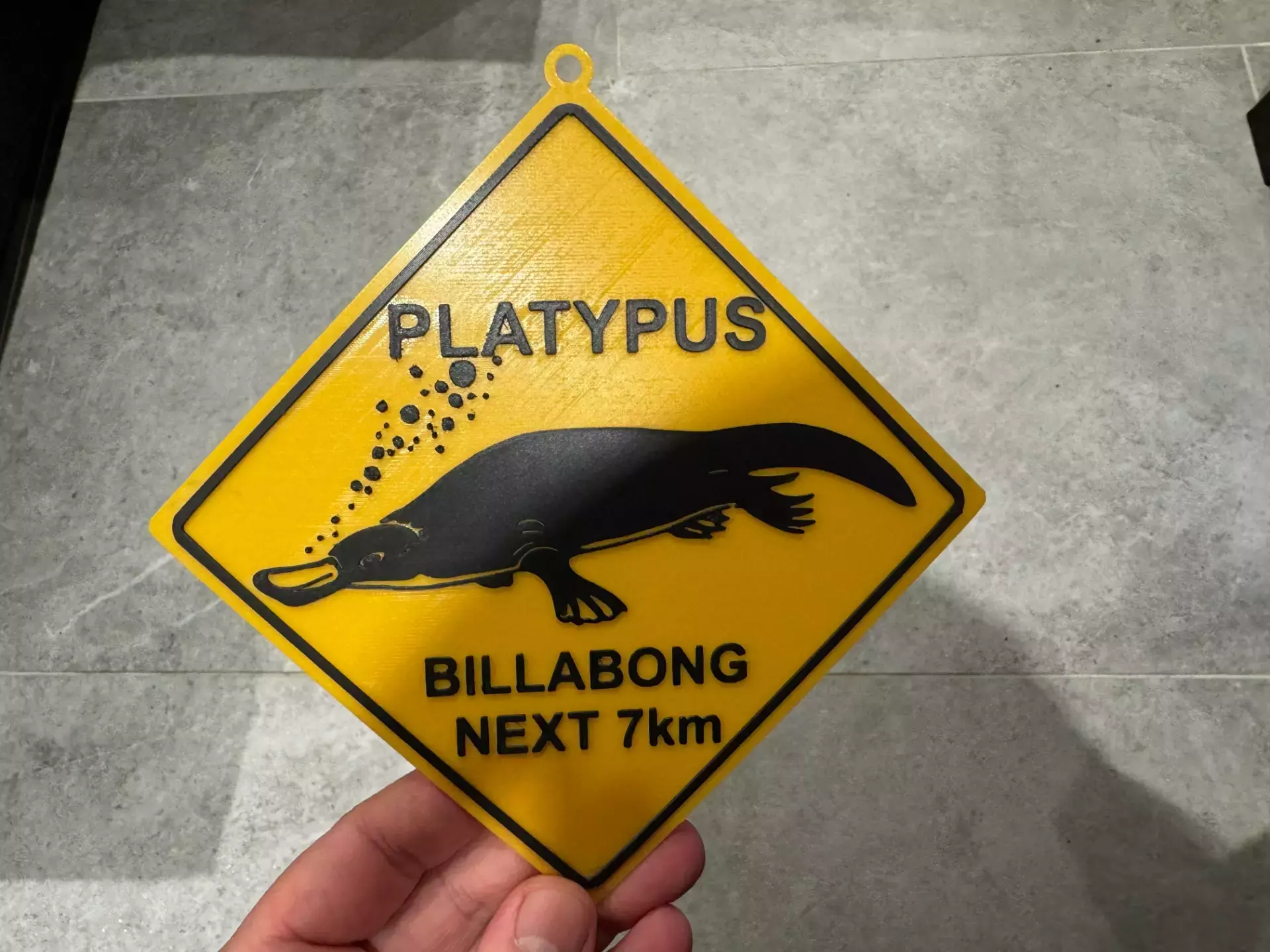 Free 3D file Road Sign Platypus 🦆・Design to download and 3D print・Cults