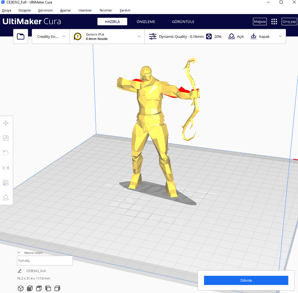 Free OBJ file Knight Online Human Archer 🎨 ・3D printing template to ...