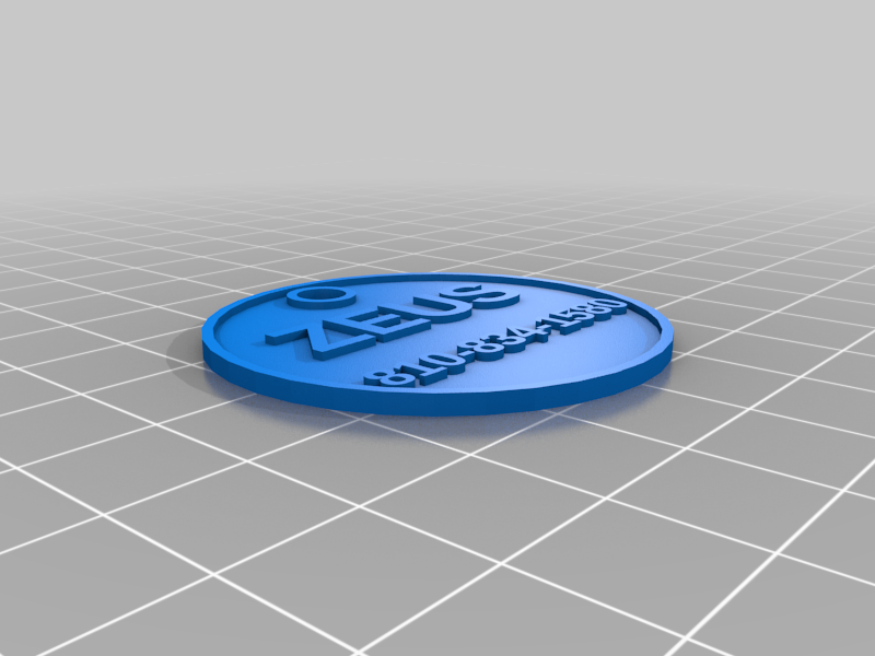 Free 3D file Zeus Tag 🐾 ・3D printable design to download・Cults