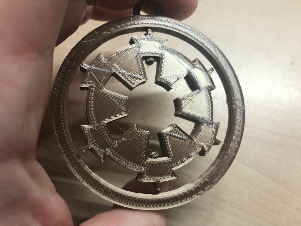 ⭐ Imperial Logo Star Wars Spinner Christmas Ornament・Free 3D File for ...