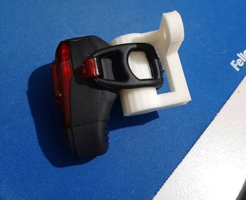 Free 3D file Rear rack bike light mount (remix) ⚽ ・3D printer model to ...