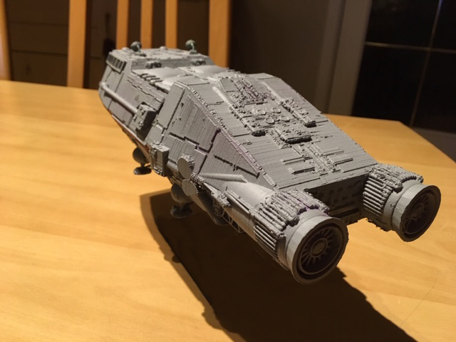 🎲 Battlestar Galactica Shuttle・Free 3D File for ・Cults