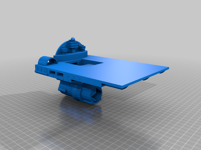 🚢 Flattop Ship (3/3) "Hephaestus " from Galactica ragtag fleet・Free 3D ...