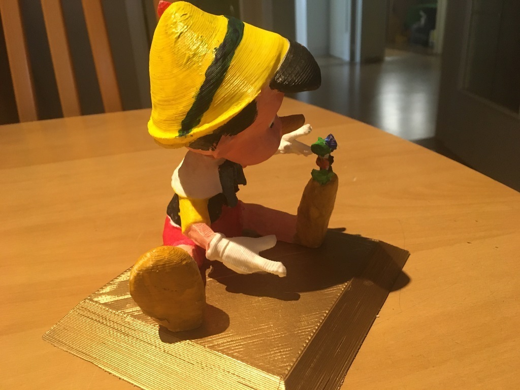 👥 Pinocchio Statue・Free 3D File for ・Cults