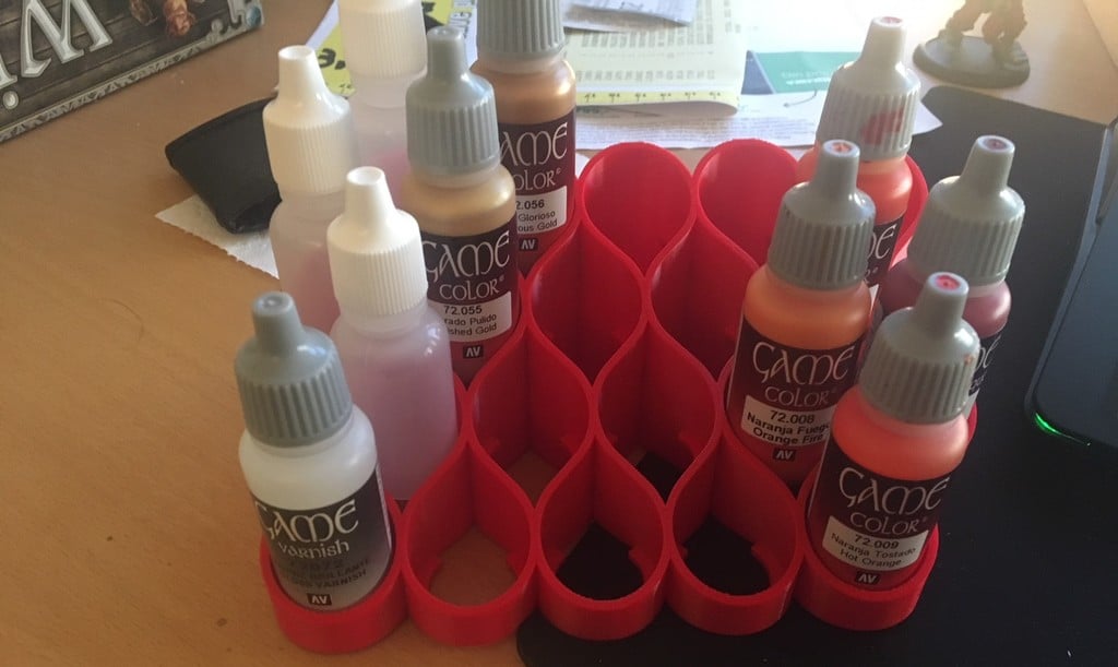 3D printable Paint Rack x20・Cults