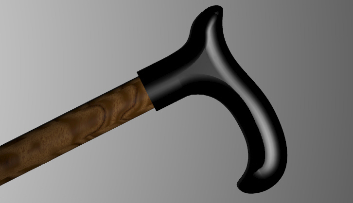 Free 3D file Derby walking cane 🚶 ・3D print design to download・Cults