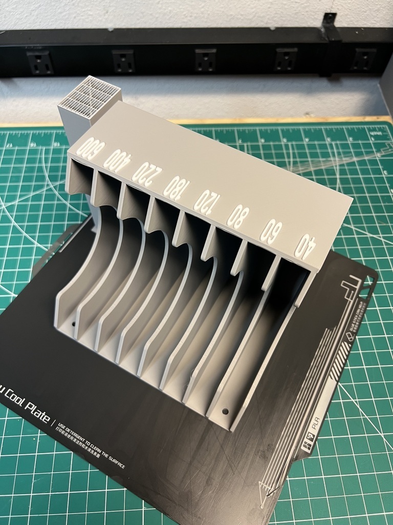 Free 3D file 5 inch sanding disc holder with grit labels 🏢 ・Design to ...