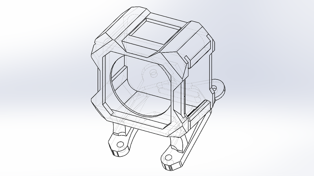 Archivo 3D gratis Rotor Riot Flow 5" DJI Action 2 Mount (25 grados de ...