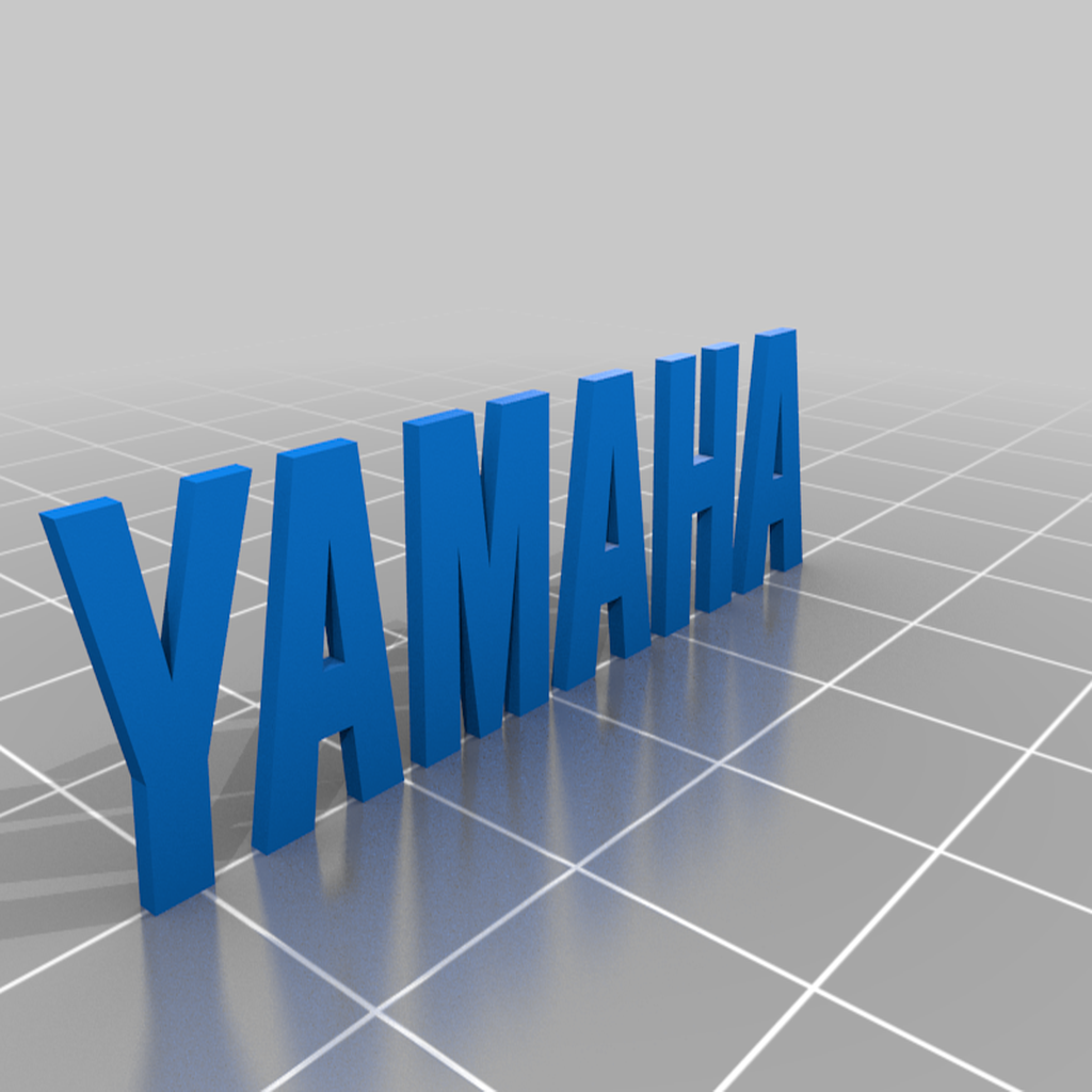 Бесплатный 3D файл Лодочный логотип и символ Yamaha 🚩・Модель для ...