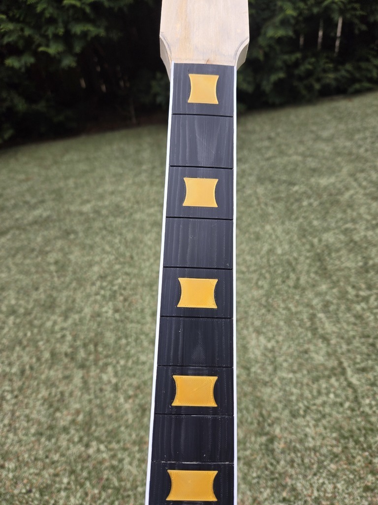 🎸 3D printed guitar fretboard 25.5 scale・Free 3D File for ・Cults