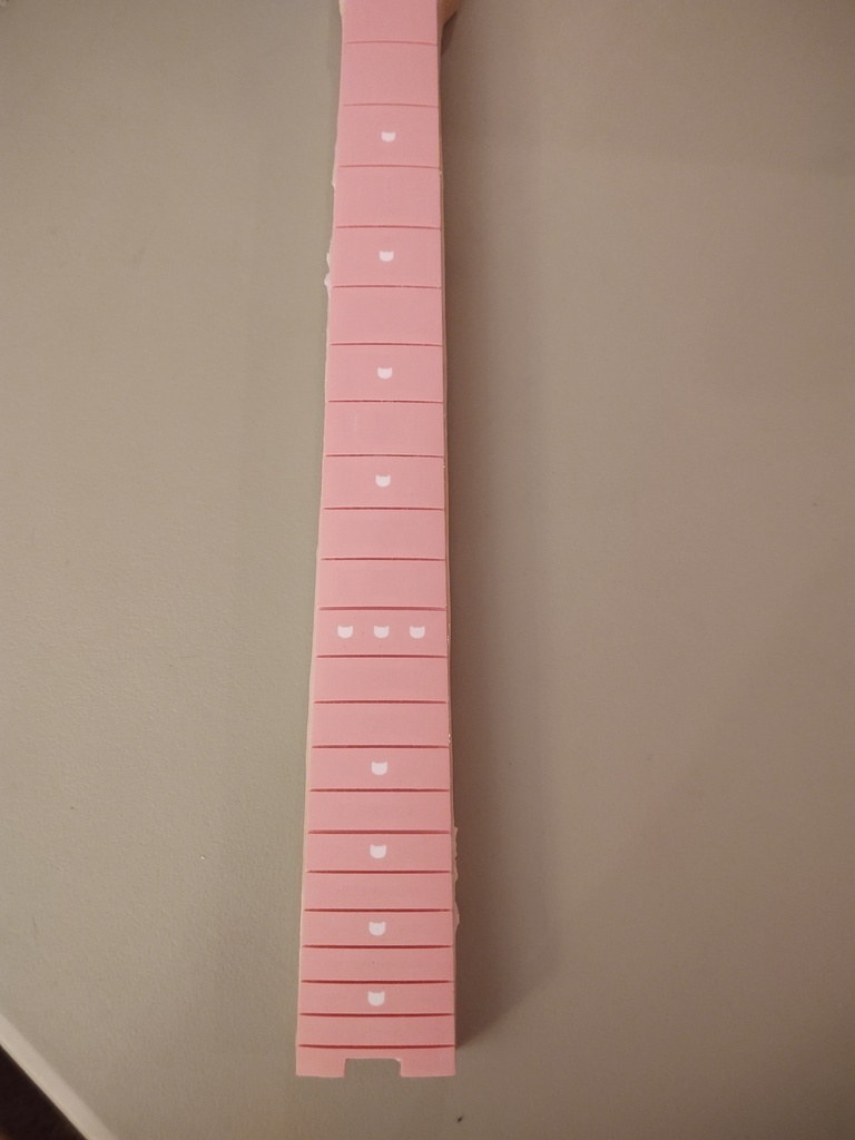 🎸 3D printed guitar fretboard 24.75 inch scale (Gibson scale)・Free 3D ...
