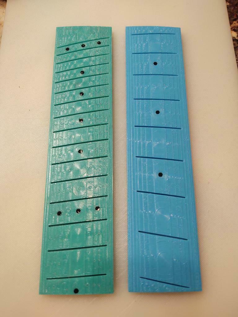 🎸 Multiscale guitar fretboard・Free STL File for 3D printing・Cults