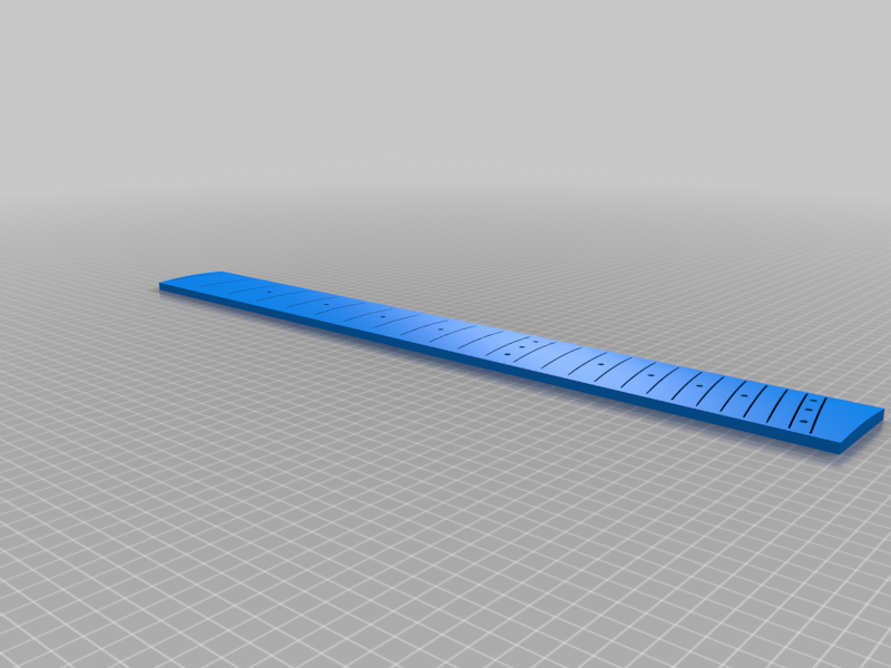 🎸 Multiscale guitar fretboard・Free STL File for 3D printing・Cults