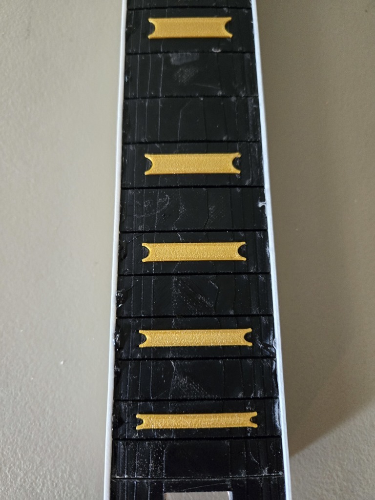 🎸 3D printed guitar fretboard 25.5 scale・Free 3D File for ・Cults