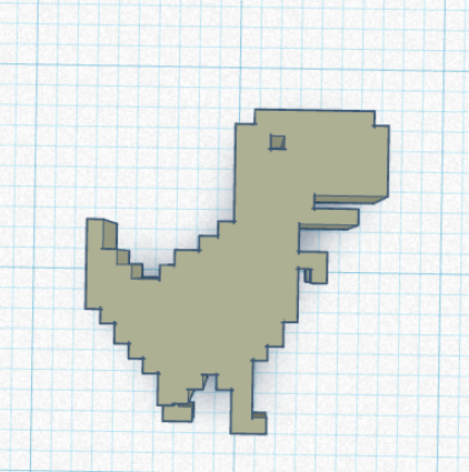 🦖 Dinosaure Google - Google dinosaur・Archivo 3D Gratis para ・Cults