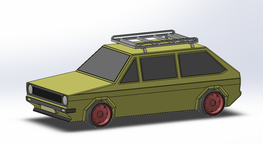 Free STL file VW Golf 2 with roofrack 🏌️ ・3D print design to download・Cults