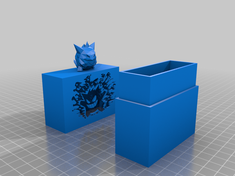 3D-Datei Gengar-Deckbox (für Pokemon-Karten) kostenlos 🎲 ・Design für 3D-Drucker zum ...