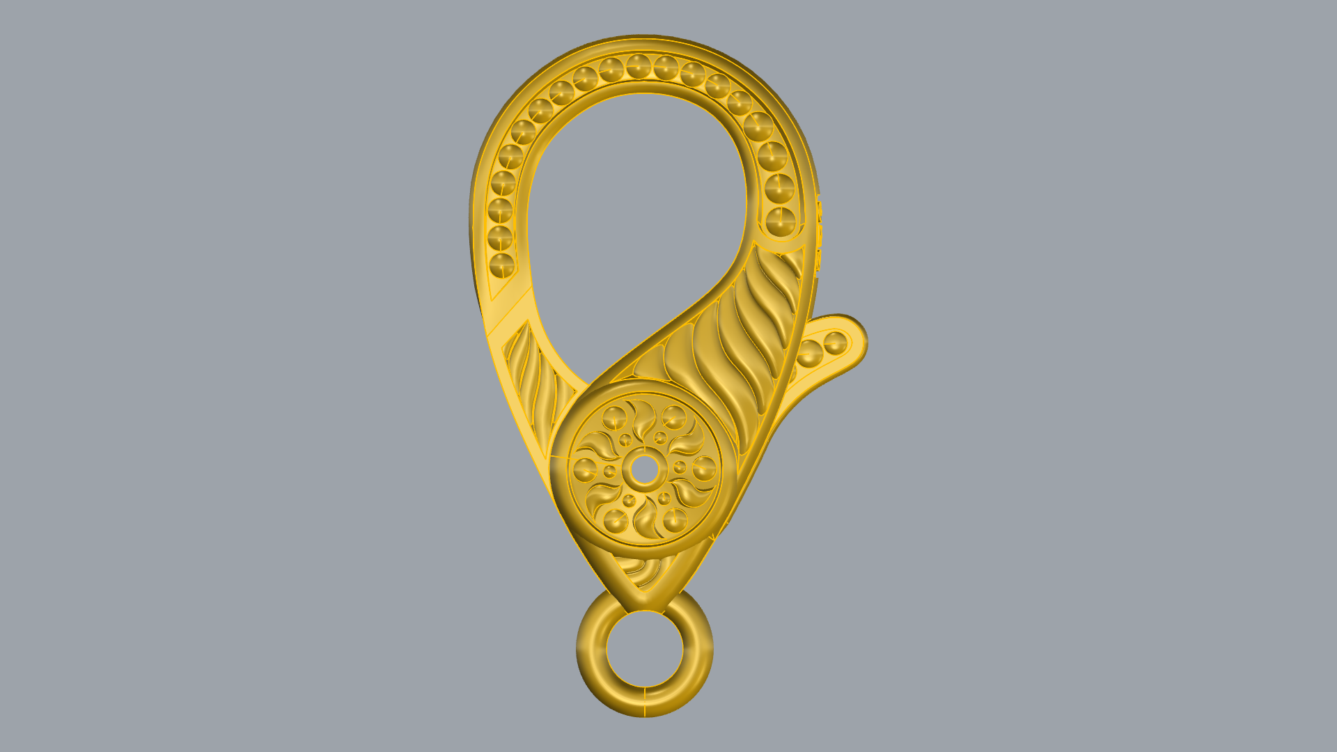 3D file Elegant Beaded Closure Lock 3D print 🔒 ・3D printer model to ...